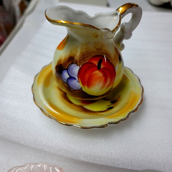 Lefton | Accents | Vintage Lefton China Hand Painted Pitcher Bowl ...